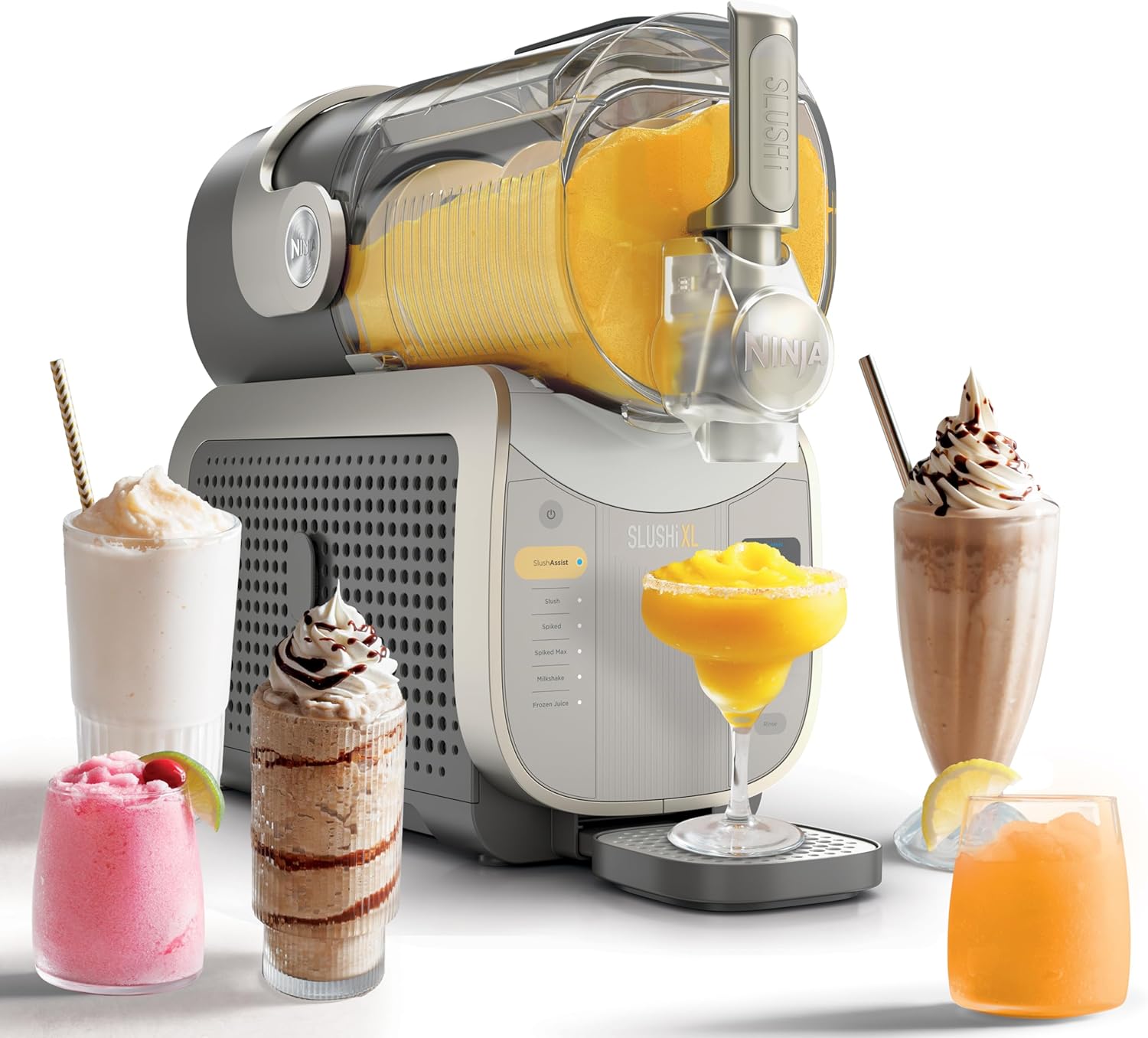スマートなスラッシュ作りを実現：新搭載の「SlushAssist Technology」が材料を自動で検知し、最適な温度に自動調整。面倒な設定不要で、いつでも理想的なスラッシュが楽しめます。※従来モデル Ninja SLUSHi FS300...