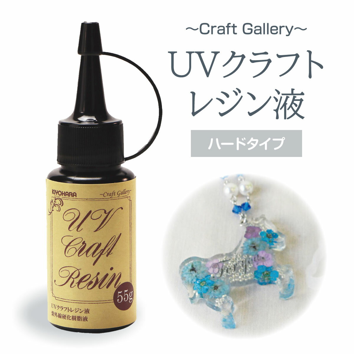ロングセラーの紫外線硬化樹脂液55gです。＜商品詳細＞・作品のコーティングに！・表面がぷっくりするので仕上げとしてもお使いいただけます♪・硬化後は傷が付きにくいです♪・なななんと安心の日本製！！！＜注意＞・硬化時間が短いとべたつきの原因にな...