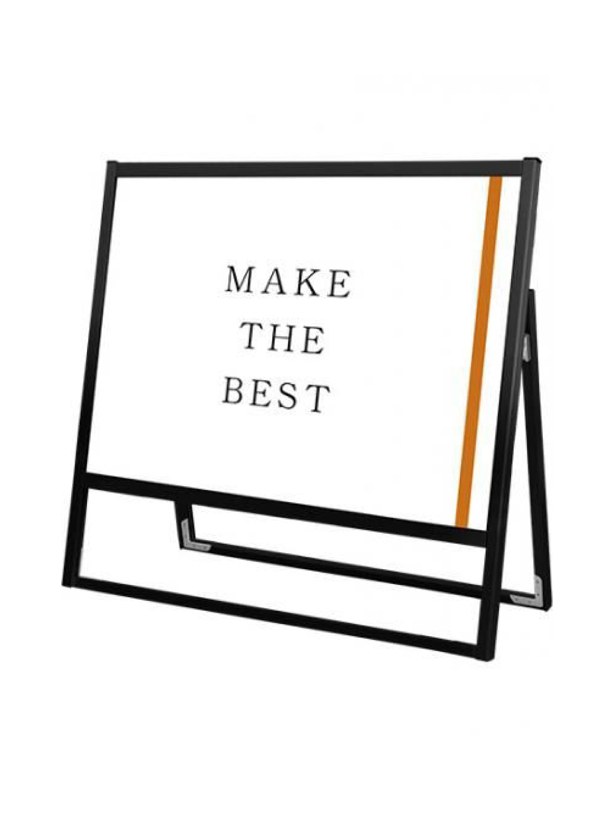 高機能＆高強度＆低価格を実現した純国産のA型ポスタースタンド■製品仕様●本体フレーム=アルミ押出し材／アルマイト仕上(ブラック)●表面カバー=アクリル(透明)1.5mm厚●面板=アルミ複合板(白)3mm厚●面板サイズ=B1横(W1030mm...