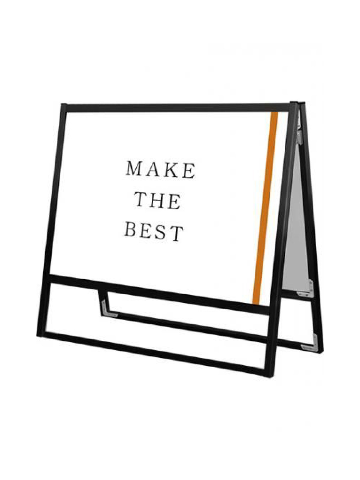 高機能＆高強度＆低価格を実現した純国産のA型ポスタースタンド■製品仕様●本体フレーム=アルミ押出し材／アルマイト仕上(ブラック)●表面カバー=アクリル(透明)1.5mm厚●面板=アルミ複合板(白)3mm厚●面板サイズ=B1横(W1030mm...