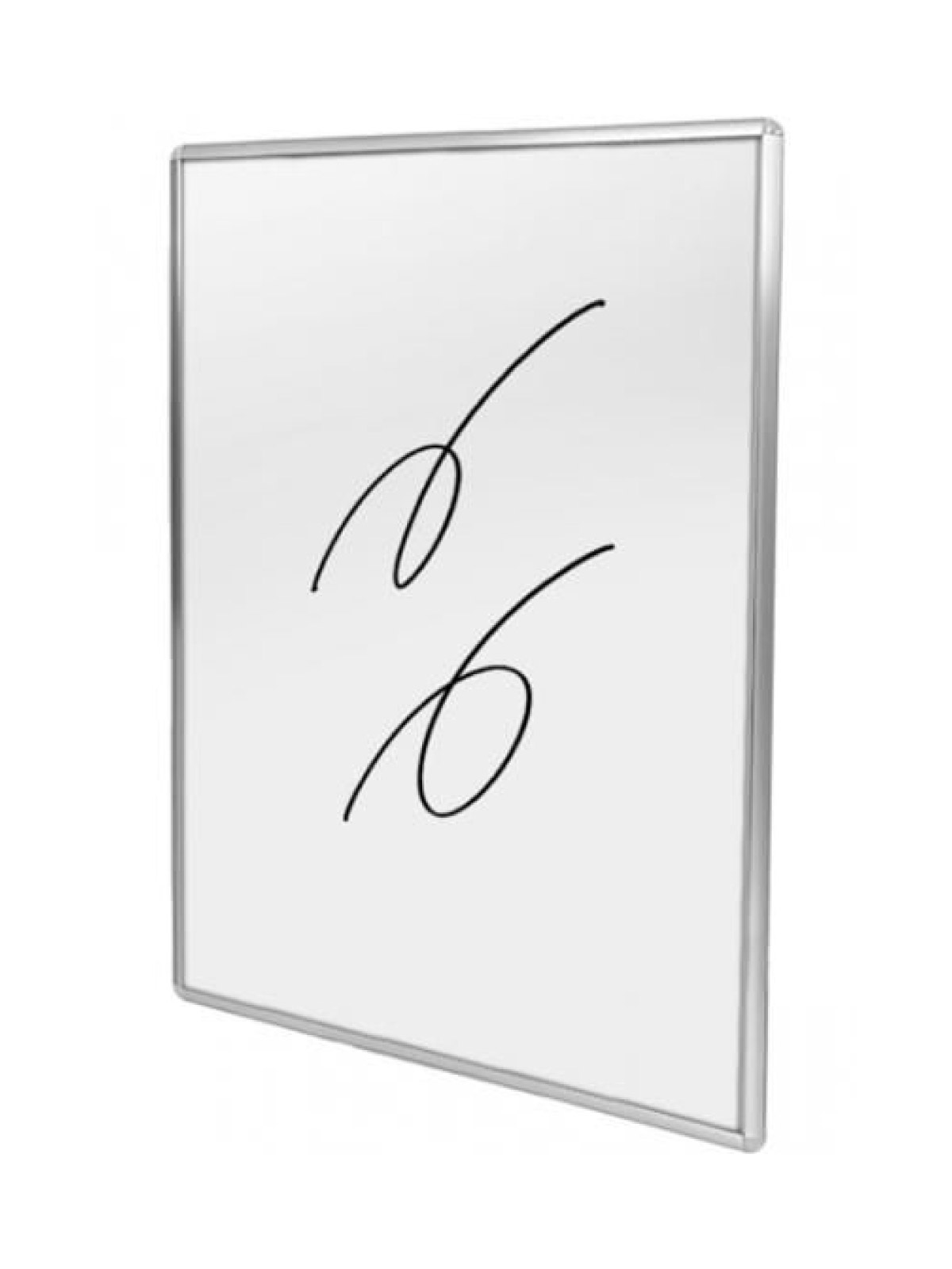 吊り下げても邪魔にならない薄型のフレーム付マーカーボード■製品仕様●パネルサイズ=461×611mm●有効サイズ=438×588mm●重量=1.0kg【型番：WBW450X600】