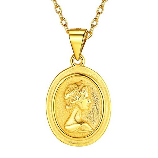 ハート[コインネックレス]ハート英国のエリザベス女王がデザインされたコインネックレスです。 ハート[ゴールドネックレス]ハート地金は高品質なシルバー925を使用しています。清楚で上品なイメージのプラチナ仕上げ(ロジウムメッキ)、華やかな印象...