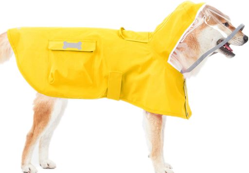 犬用レインコート 【撥水・防水・防風・通気】表に撥水加工、3重塗装のPU生地により、防雨・防風性能が抜群!縫い目にもホットプレス防水加工、しっかり雨の侵入を防げ、雪除けとしても活躍してくれます! 【透明PVCフード】犬の視界を妨げないよう、...