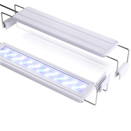 高品質LEDビーズで明るさを維持し、速い放熱で水温上昇を抑え、専門的なフルスペクトルで魚や水草の成長を促進し、調整可能な長さで水槽サイズに合わせやすい。 【高輝度5730 LEDビーズ搭載】72灯の輝度の高い、明るさは安定して、ちらつきを止...