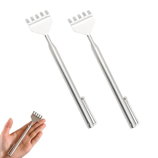 【サイズ情報】使用時:約50cm収納時:約15.5cm 【パッケージ内容】2個セット材質:ステンレス 【耐久性】良質のステンレス鋼製で、耐久性に優れ、錆び、曲がり、割れに強い構造です。 【快適な使用感】先端は丸みを帯びており、手の形状に合わ...