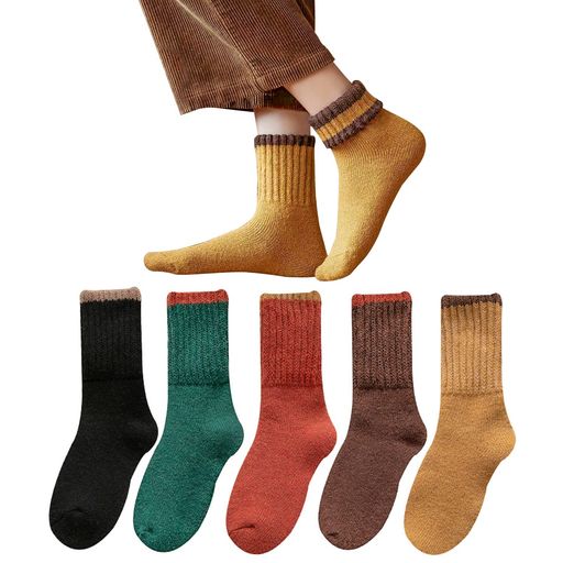 【綿ウール素材・暖かい靴下レディース冬】ふかふかの厚みは暖かくになり、抜群した保温、厚手、丈夫な毛布ようなタオル生地なので、破けにくく、長持ち耐久性の高い靴下レディース冬です。ソックスは足に最も暖かい気持ちを与えて、冬の季節で履くことに適用...