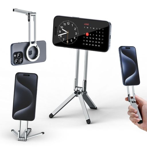 【Magsafe用折りたたみ式スマホ三脚】UlanziMA30Magsafeスマホ三脚ではスマホを固定する部分が強力マグネットへ進化しスマホをしっかり吸着固定します。片手でわずか0.1秒簡単に取付可能です。簡単に拡張したり折りたたんだりでき...