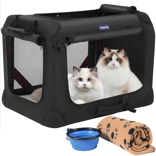 ペットとの同居または車での旅行 広角で快適:製品サイズが60x42x42cmで、中型から大型の猫や2匹の猫、小型犬に最適なスペースを提供します。最大13kgまでのペットを運ぶことができます。ご購入前にペットのサイズを測定してください。 多機...