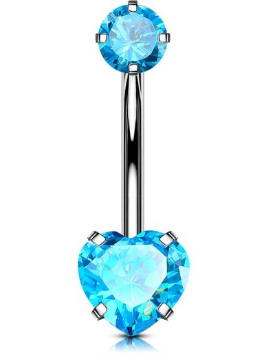 Material of titanium belly bars: the belly piercing is made of titanium, nickle and lead free, high polished surface, co...