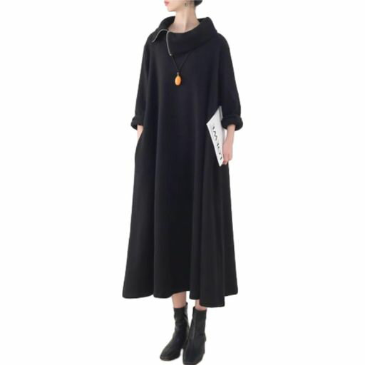 これからの季節にピッタリ、ゆるっと着こなせる。春や秋冬に活躍出来る1着パーカーワンピースです。女性らしいシルエットにしてくれます!スウェット素材の着心地がいいのはもちろん、動きやすいロングワンピースです。シンプルで飽きが来ず、着回し力抜群の...