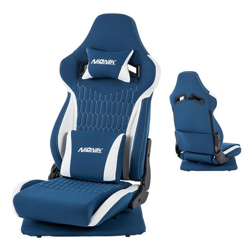 【ゲーミング座椅子 仕様】サイズ:L54cm*W67cm*H90cm;座面高さ:10cm;本体重量:約13.8;耐荷重:約136kg;素材:ファプリック+ウレタンフォーム;機能:90°-180°リクライニング、360°回転、肘掛けなし 【ゲ...