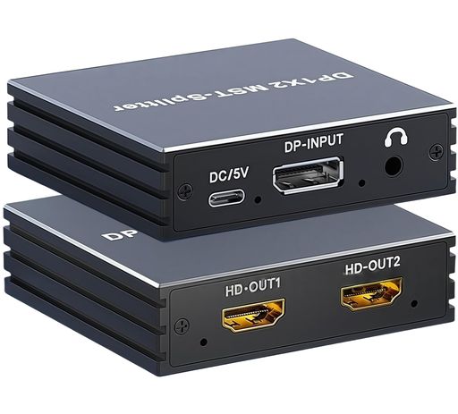 【DisplayPorttoデュアルHDMIアダプター】デュアルモニター用のDisplayPorttoデュアルHDMIアダプターを使用すると、マルチタスクを簡単に行うことができます。コンピュータのディスプレイワークスペースを簡単にミラーリン...