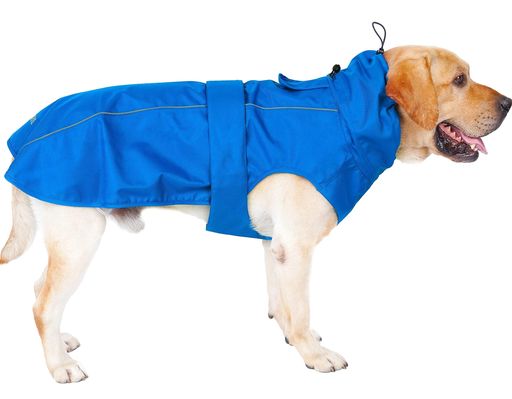 犬 レインコート 【撥水・防水・防風】上質のギャバジン生地を採用し、裏側に防水PUコーディングが施され、優れた防水性・防風性を持ち、縫い目にも防水テープを施し、雨天や湿っぽいの天気でもご愛犬をドライで快適に過ごさせられます! 【リード穴付き...