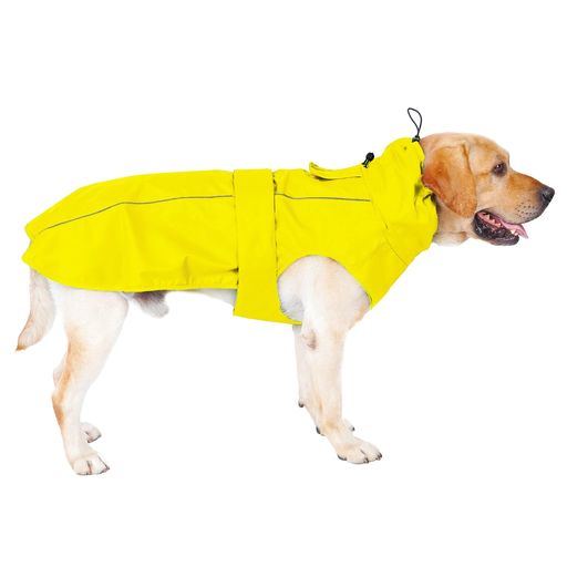 犬レインコート 【撥水・防水・防風】上質のギャバジン生地を採用し、裏側に防水PUコーディングが施され、優れた防水性・防風性を持ち、縫い目にも防水テープを施し、雨天や湿っぽいの天気でもご愛犬をドライで快適に過ごさせられます! 【リード穴付き】...