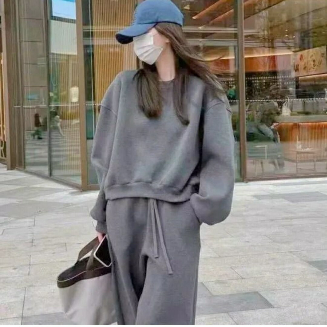 セットアップ レディース 秋冬女性用 春秋 スタイル ゆったり カジュアルで スリム ツーピース セット