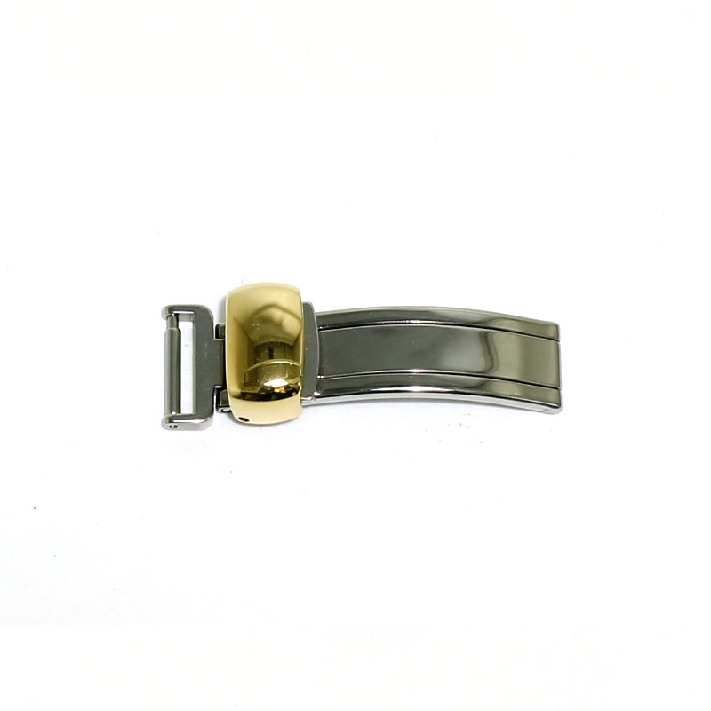 [サイズ]適応ベルトサイズ14mm [色]シルバー、ゴールド [素材]ステンレススチール [備考]アウトレット品につき、返品交換は不可。 ＜沖縄、離島地域への配送について＞ 自社配送のため、沖縄、離島地域への配送はいたしかねます。 該当地域...
