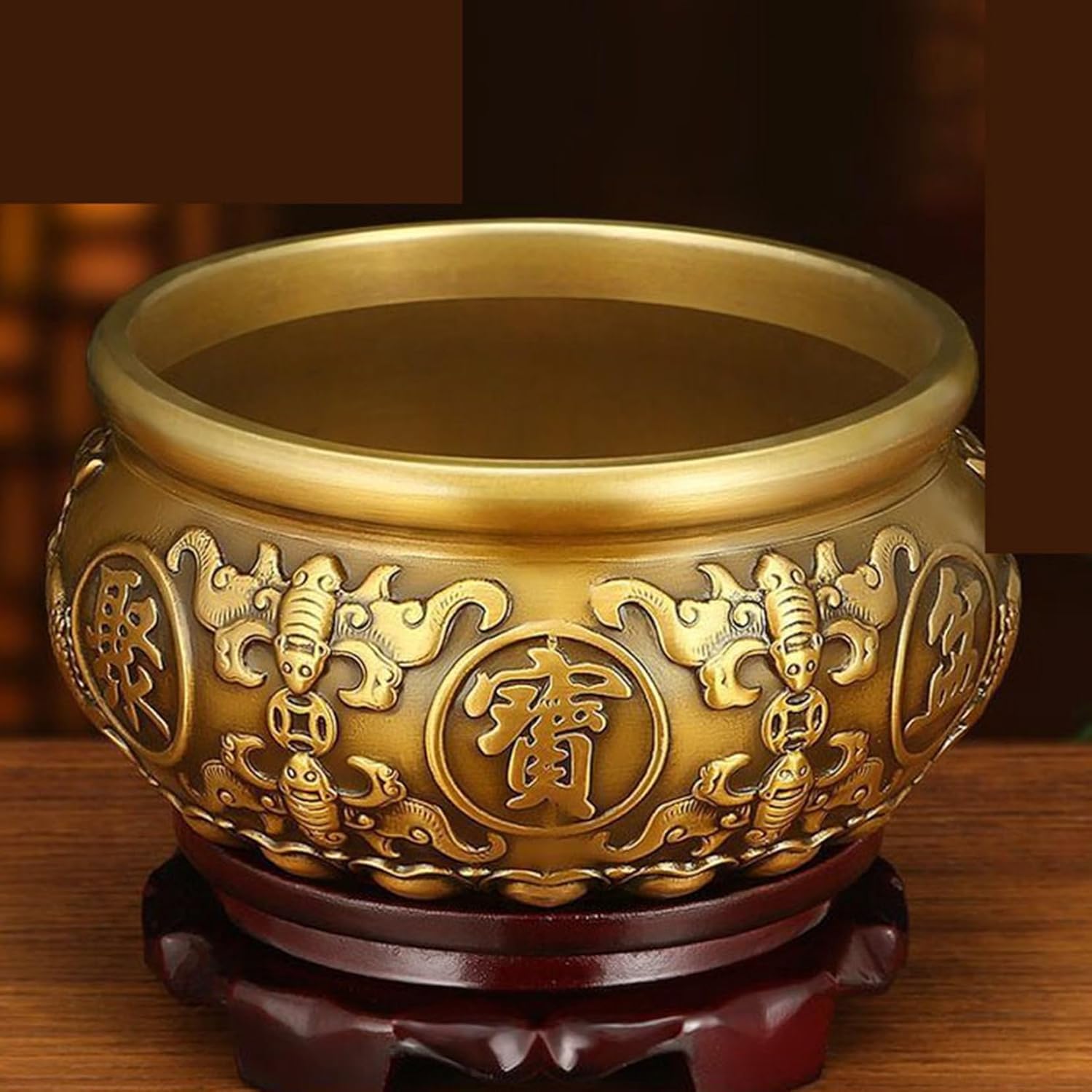 　　　 -------商品詳細------- サイズ：S:直径9cm M:直径12cm L：直径14cm XL:直径16cm 2XL:直径18cm 3XL：直径22cm 4XL:直径25cm 富をもたらす器、中国の「聚寶盆」です。裕福になり...