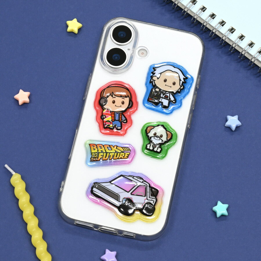 ツヤっと立体のデコレーションステッカーです。スマートフォンケース、ノートパソコンなどに貼って簡単カスタマイズ！※本品は強粘着のステッカーですので、機器本体ではなくケースに貼ることを推奨いたします。※貼付面の形状・材質によっては、本品が正しく...