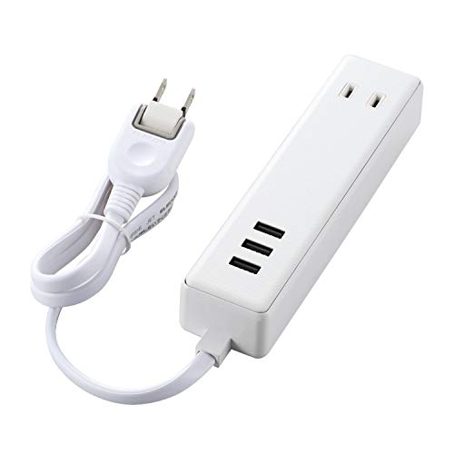 USB×3 AC×2ホワイト/60cm/MOT-U10-2306WH・Size:60cmStyle:USB×3 AC×2・パッケージ個数:1・スマホもパソコンもこれ1台で充電。 2つのAC差込口と3つのUSBポートが一体になったケーブルタイ...