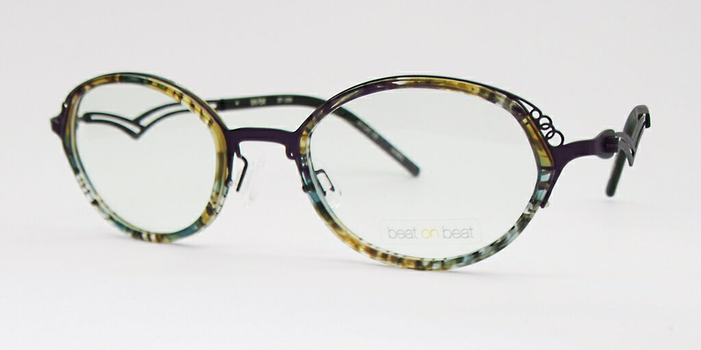 【 オンビート beat on beat BT-209 】 ▼仕様・生産国:日本 made in japan・素材:ALL β-TITANIUM・レンズサイズ:46mm・レンズ天地サイズ:33mm・ブリッジサイズ:20mm・テンプルサイズ:...