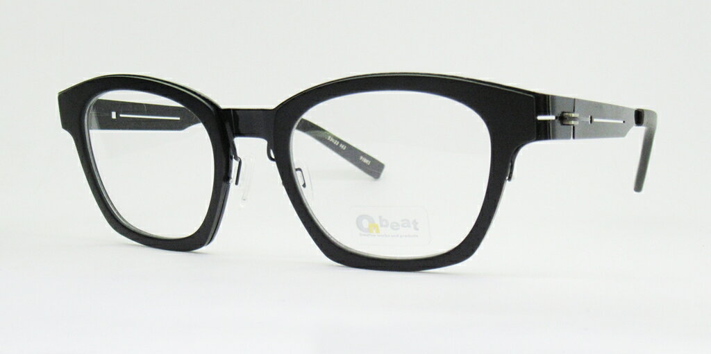 【 オンビート ONB-762H 】 ▼仕様・生産国: 日本 made in japan・素材: β-Titanium &amp; Acetate・レンズサイズ: 51mm・レンズ天地サイズ: 40mm・ブリッジサイズ: 20mm・テンプル...