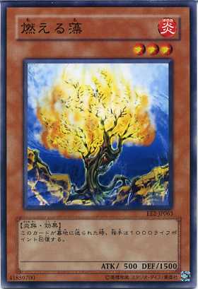 遊戯王OCGデュエルモンスターズ　シングルカード燃える藻（もえるも) 　 ノーマル　　炎属性　レベル3EE2-JP063 【炎族・効果】 このカードが墓地に送られた時、相手は1000ライフポイント回復する。 ATK/500 DEF/1500...