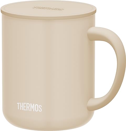 マグカップ・ベージュ 450ml JDG-452C BE・・Color:ベージュSize:450ml・普段使いに最適なフタ付きのマグカップ・本体サイズ(約):幅12×奥行き8.5×高さ11cm、本体重量(約):200g、容量:450ml・素...