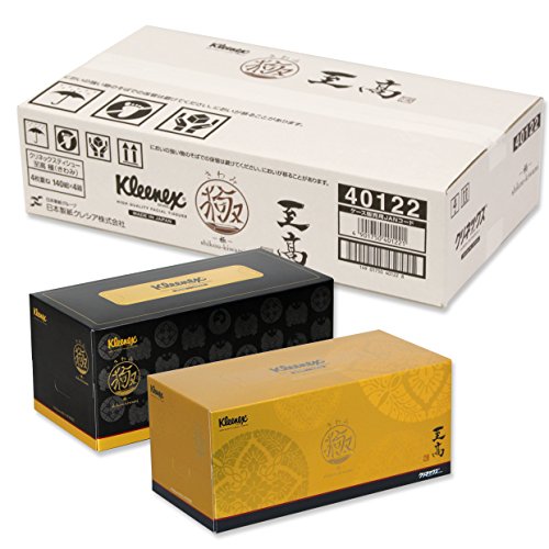 ケース販売4箱入り・ 560シート (x 4) 40122・・Size:560シート (x 4)・原産国:日本・内容量:140組×4箱・日本の匠である「書」と「家紋」をコラボレーションしたデザインパッケージです。・クリネックス「至高」ティシ...