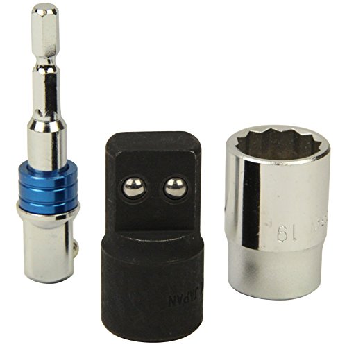 2つ爪ジャッキ用・シルバー 小型車 SJU-2DA・・Size:小型車Style:2つ爪ジャッキ用・用途:インパクトドライバー(レンチ)での車のジャッキアップ、ホイルナットの脱着・特徴:誰でも簡単、スマート車載ジャッキアップソケットセット・...