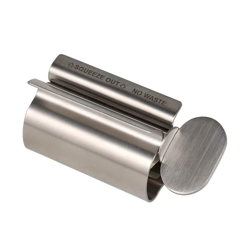 ・シルバー 小型 H21-0366・サイズ：40mm W.86mm D.30mm・材質：304ステンレススチール・原産国：中国歯磨き粉やハンドクリームなど、チューブの中身を最後まで使い切りたい時に欲しいあのしぼるやつ。 ハンドルを回してチュ...