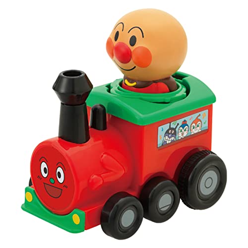 (C)やなせたかし／フレーベル館・TMS・NTVアンパンマンの頭を押すとゼンマイが巻かれて、勢いよく走り出すよ!