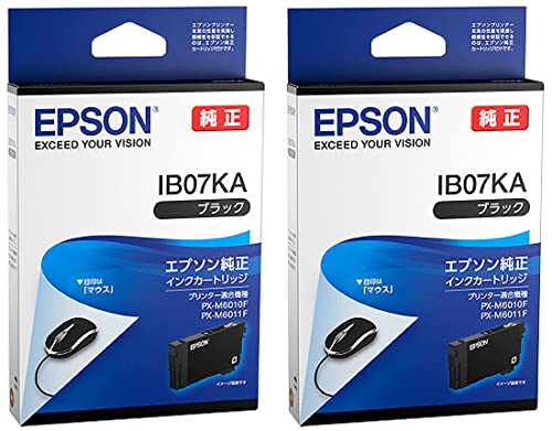 ブラック/-/IB07KA-2PK・パッケージ個数:2・【 商品内容 】IB07KA ブラック 2本セット・【 対応機種 】PX-M6010F　PX-M6011F　PX-S6010・【タイプ 】純正品PX-M6010F　PX-M6011F　...