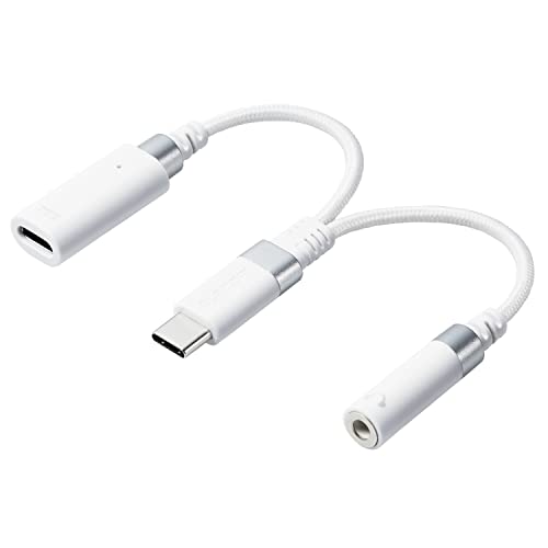 USB-C to φ3.5mm変換+充電ホワイト/-/MPA-C35CSDPDWH・Color:ホワイトStyle:USB-C to φ3.5mm変換+充電・パッケージ個数:1・スマホ/タブレットの音声出力に対応したUSB Type-C(T...