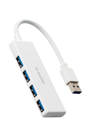 ホワイト/4ポート/U3H-H040WH・Color:ホワイトSize:4ポート・パッケージ個数:1・USB-Aポートを増やしてデスクまわりをすっきり。4つのUSB-Aポートを搭載した、USB-A接続のUSBハブです。USB 5Gbps(U...