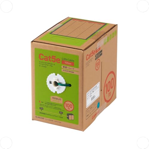 ダークグリーン/100m/LD-CT2/DG100/RS・Color:ダークグリーンSize:100mPatternName:1)ケーブル単品・パッケージ個数:1・100BASE-TXや1000BASE-Tの環境で転送ロスが少なく安定したデ...