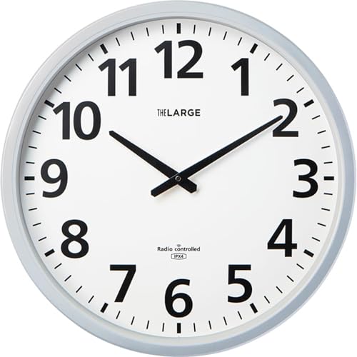 大型電波時計(省電力・防滴型)ホワイト/大型電波時計（省電力・防滴型）/GDKB-001・Style:大型電波時計(省電力・防滴型)・パッケージ個数:1・電波受信でかんたん自動時刻合わせ！直径が約50cmの大型サイズで視認性抜群！・【外形寸...