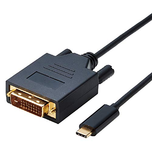DVIブラック/2m/CAC-CDVI20BK・Size:2mStyle:DVI・パッケージ個数:1・USB Type-C(TM)端子を搭載した機器の映像信号を変換し、DVI(DVI-D 24pin)入力端子を搭載したディスプレイ・テレビ・...