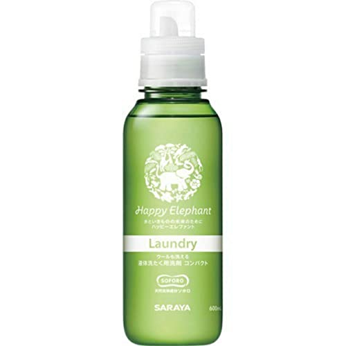 ・ 600ミリリットル (x 1) ・・PackageQuantity:1・ハッピーエレファント　液体洗たく用洗剤コンパクト説明 商品紹介 おしゃれ着も洗える、濃縮タイプの液体洗たく洗剤 使用上の注意 0 原材料・成分 界面活性剤（13.8...