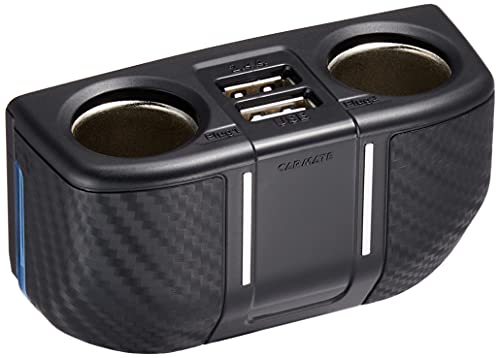 1mフラットコード・ブラック H50×W89×D40(mm) DZ322・・Color:ブラックStyle:1mフラットコード・生産国:中国・●センターコンソールに最適。カーソケット2穴+USB2穴+1mフラットコード付きソケット・●カーボ...