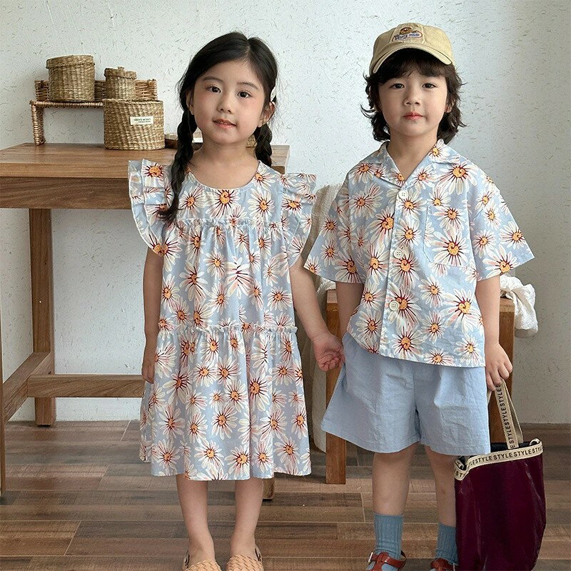 商品名：上下セット/ワンピース 素材：綿100% 生産国：中国 カラー：写真ご参考 サイズ表：80/90/100/110/120/130/140/150cm ※実寸は平置きサイズです。2-3cmの誤差やタグ表記と異なる場合はご了承ください。...