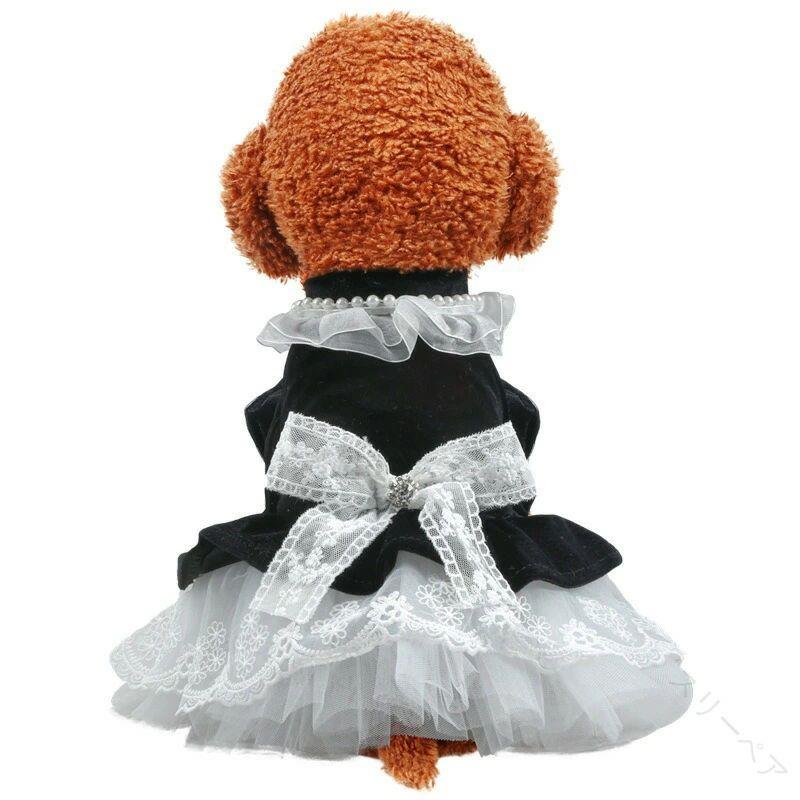 .犬服 の ワンピース は 春夏秋 に ぴったり な 通気性 が 良い ペット服 です。 蝶結び と パール飾り の レースドレス スカート は 女の子 の ワンちゃん や 小中型犬、 猫服 用 として おしゃれ で 記念撮影 や 室内、 ...