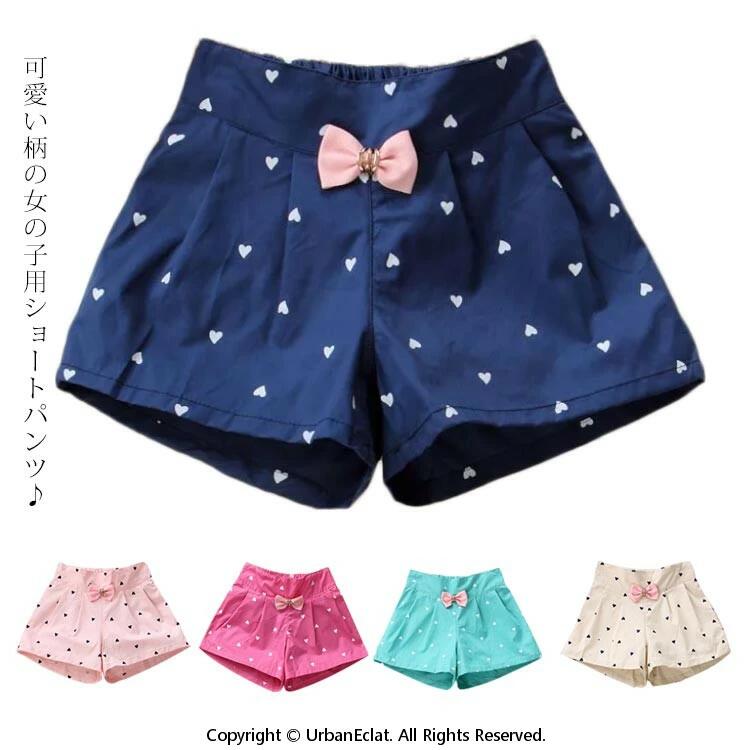 可愛い柄の女の子用ショートパンツ♪柔らかな綿素材で通気性と吸汗性抜群です♪女の子が好きな柄なのできっと気になる♪後ウエストゴムなので、ストレスフリーです♪フロントにはカワイイリボンがついてあります。カラー、サイズ展開豊富のもうれしいポイント...