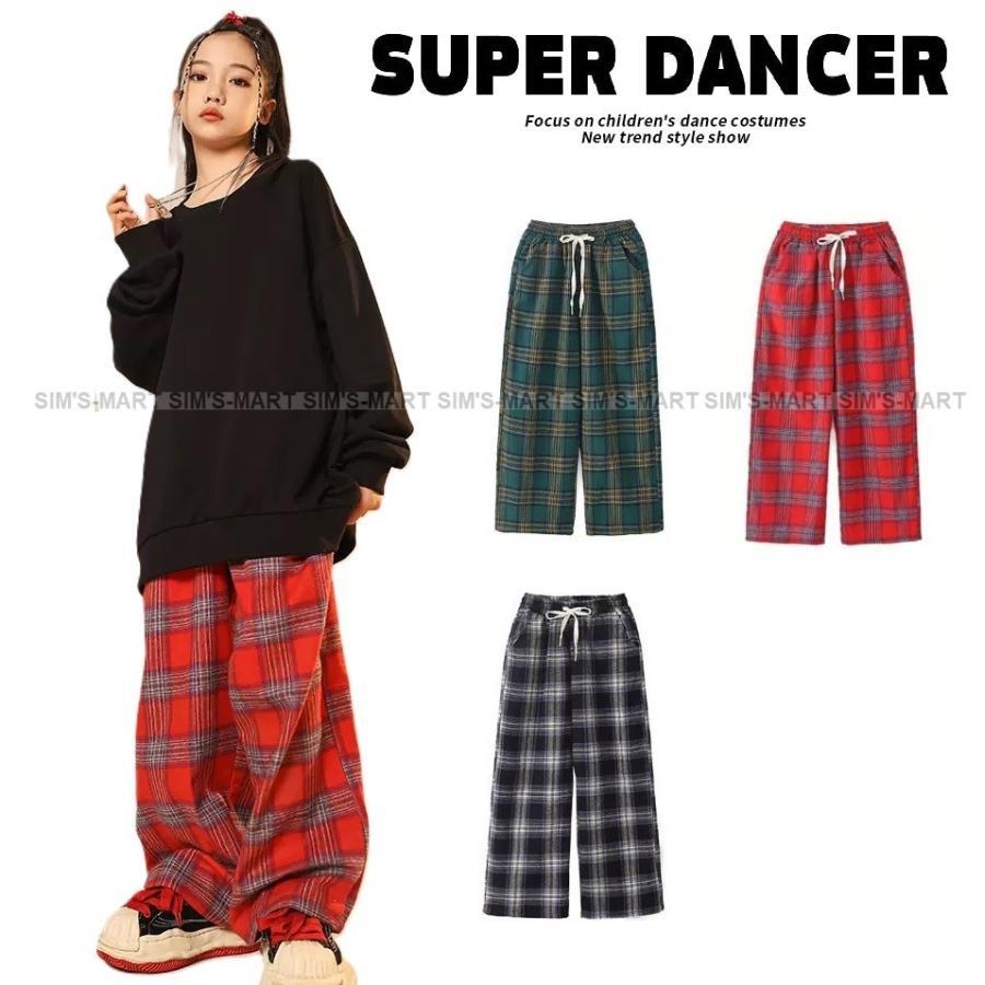 ・派手かわいいチェック柄パンツ!・原宿系、ストリート系、K-POP系のカッコいいヒップホップダンスファッション!!・ダンスチームの衣装としてダンスレッスン用、普段着としてもかわいい☆＜素材＞【 綿 】※ストレッチなし※ウエストゴム※両サイド...