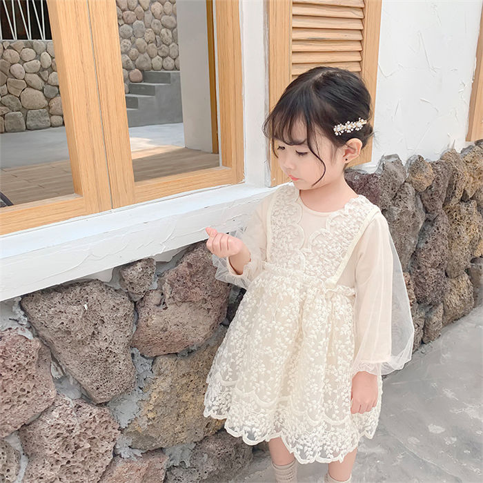 フォーマルワンピース ベビー ドレス 長袖 セレモニードレス チュールワンピース キッズドレス 子供ドレス 女の子 レースドレス 子供ワンピース 子ども服 チュチュ ふわふわ 結婚式 春夏秋 誕生日 幼稚園 保育園 プレゼント 出産祝い フ...