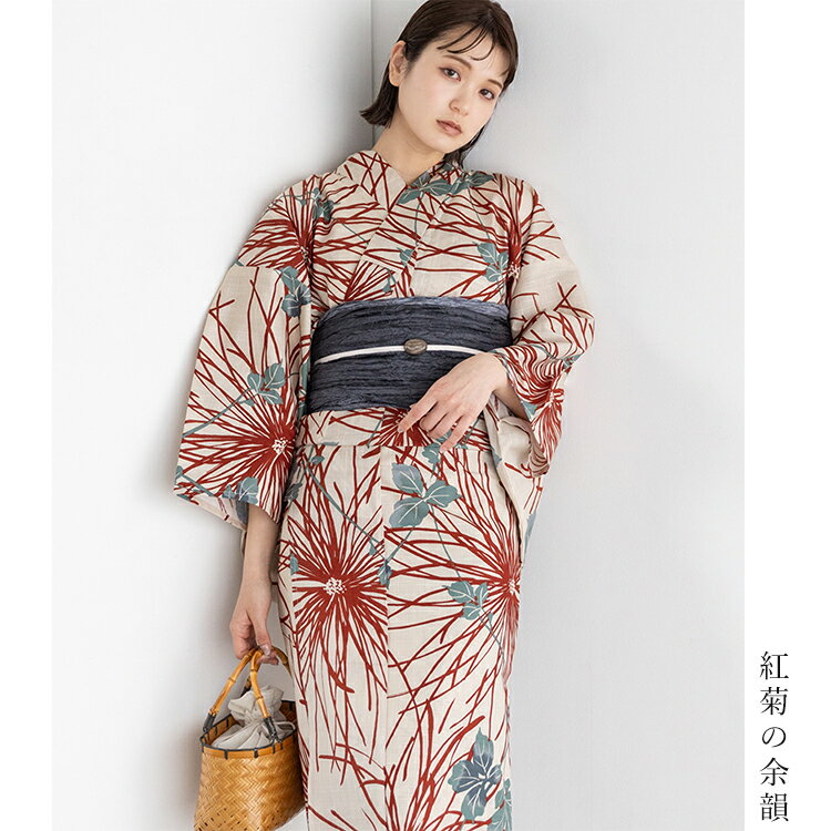 ー yukatakan grace 2026 recommended ー ■ゆかた館グレースのこだわり浴衣5点セット！ 浴衣＋帯＋下駄＋腰紐2本＋簡単着付けお手入れBOOK -point1- 伝統的な浴衣の図案に現代的な配色を施した浴衣です...