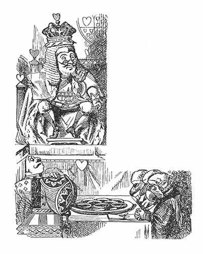 アメリカからの輸入スタンプ。 「不思議の国のアリス」より ジョン テニエルの挿絵です。 スタンプの絵柄サイズ：10.9×8.4センチ ゴム製印面+クッション+粘着シートの3層になっています。 木の持ち手の無い、印面のみのスタンプ。 粘着シー...