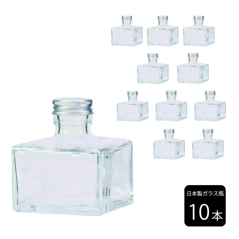 手作りリードディフューザーの作成にぴったりのシンプルでお洒落な瓶。 ハーバリウムの花材を入れてもおしゃれにお部屋を彩ります。 重量 208g 口部 PP30STD 形状 角 胴径 95.21x69.8mm 全高 77.5mm キャップカラー...