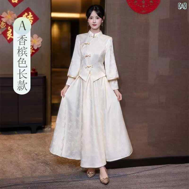 ・主な素材: ポリエステル（50%～70%未満）・ネックライン: オフショルダー・袖丈: 長袖・袖タイプ: パフスリーブ・スカート丈: ロング丈・スカートシルエット: Aライン・ウエストタイプ: ミドルウエスト・サイズ展開: S (40-4...