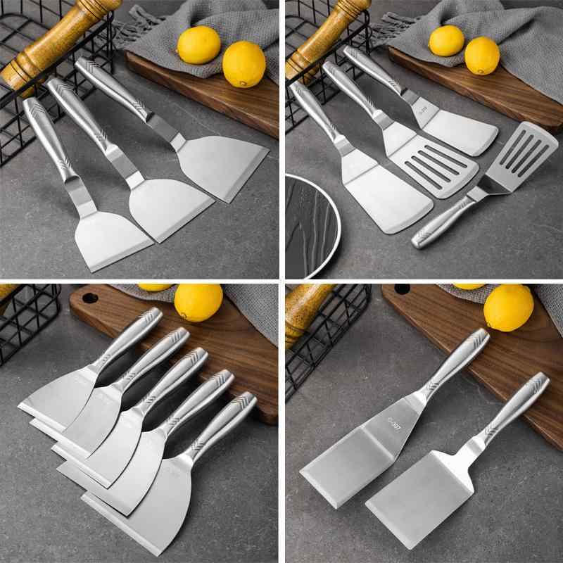 ・カテゴリ: 調理用ヘラ・素材: 420ステンレス・機能: 耐熱性・ハンドル素材: ステンレス