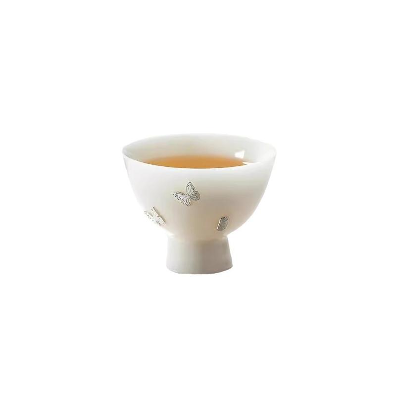 ・素材: 陶器・デザイン展開: 蝶、デイジー・スタイル: 中式シンプル・容量: 200mL以下